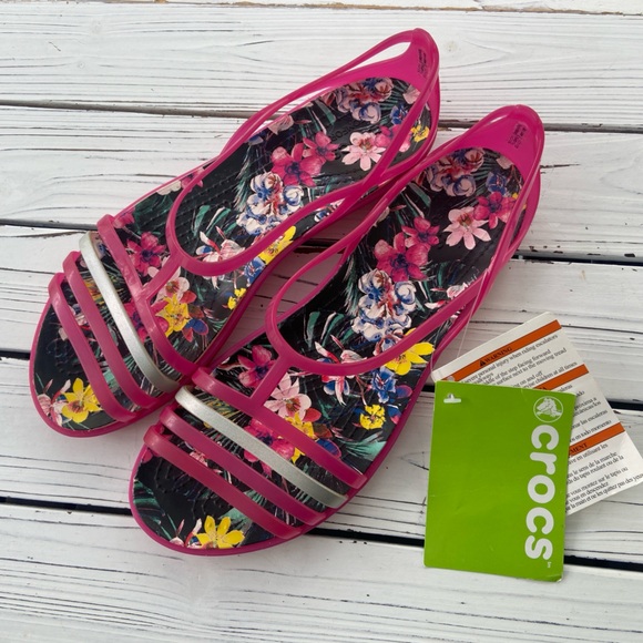 CROCS | Shoes | Rare Crocs Isabella Strappy Sandal Graphic Candy ...